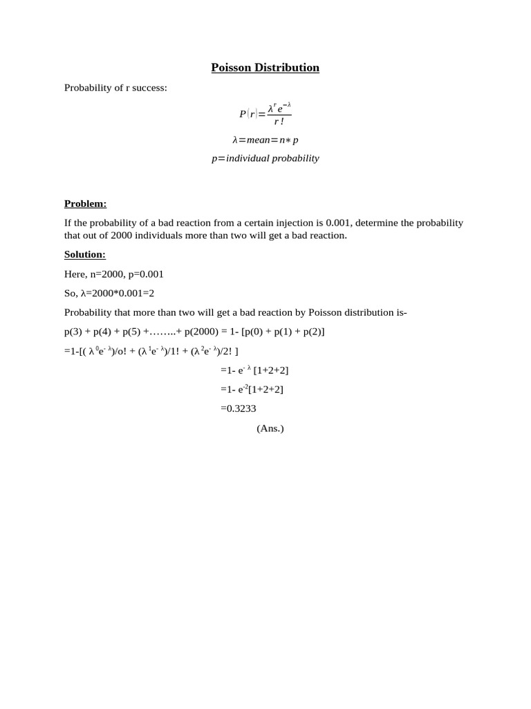 Poisson Distribution_&_R-squared statistics | PDF