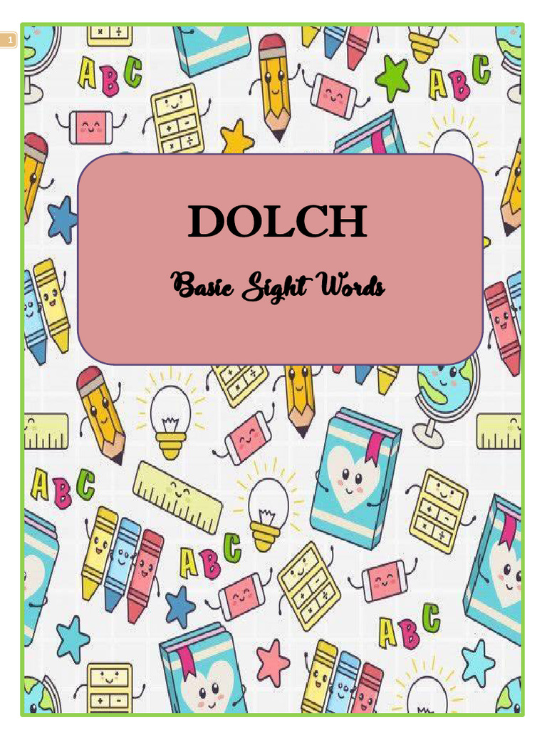 DOLCH-GRADE-1-New-Final | PDF