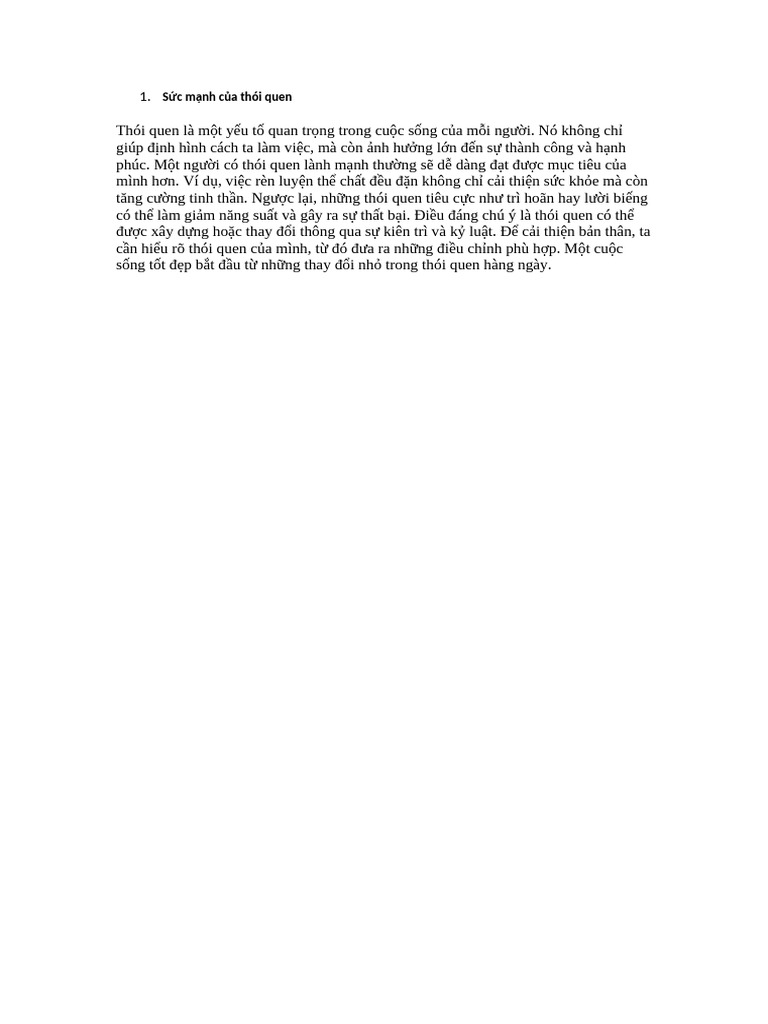 S C M NH C A Thói Quen | PDF