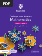 Cambridge Lower Secondary Maths Stage 9 Student's Book (2ed) (Collins) | PDF