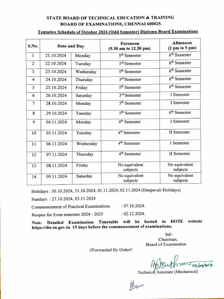 Tentative_schedule_Oct_2024 | PDF