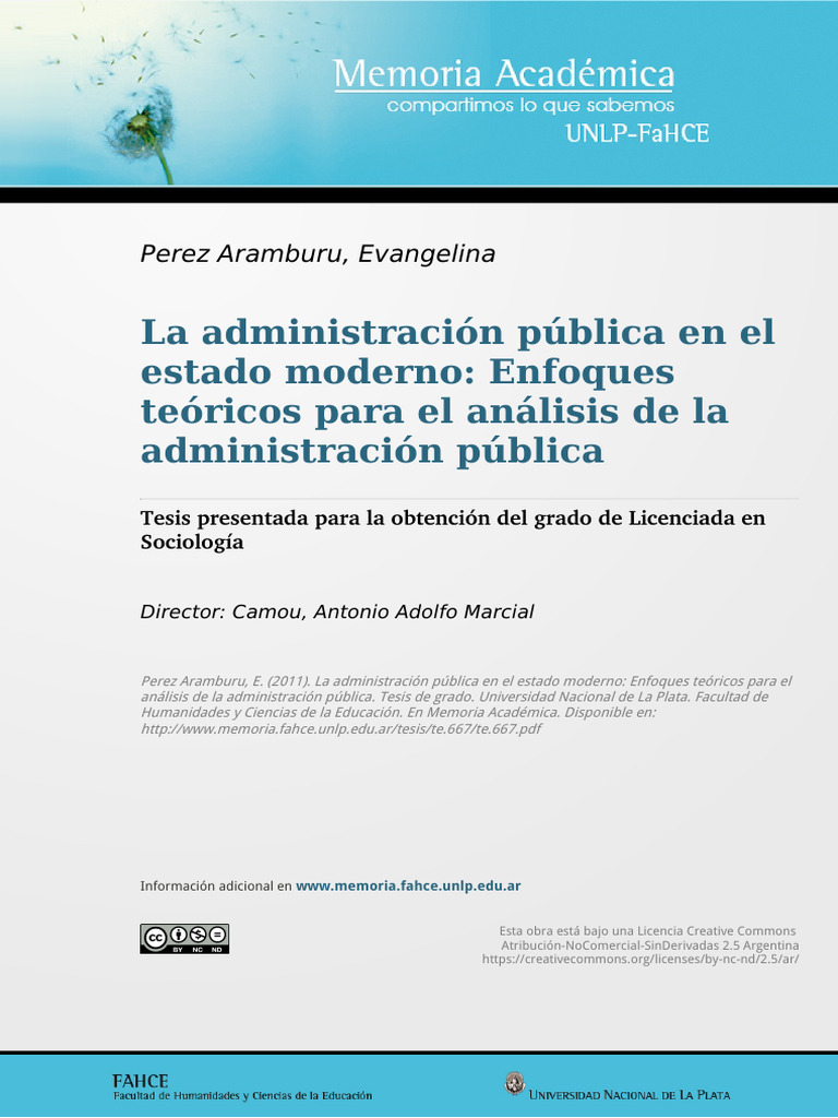 Admon Publica en El Estado Moderno. | PDF