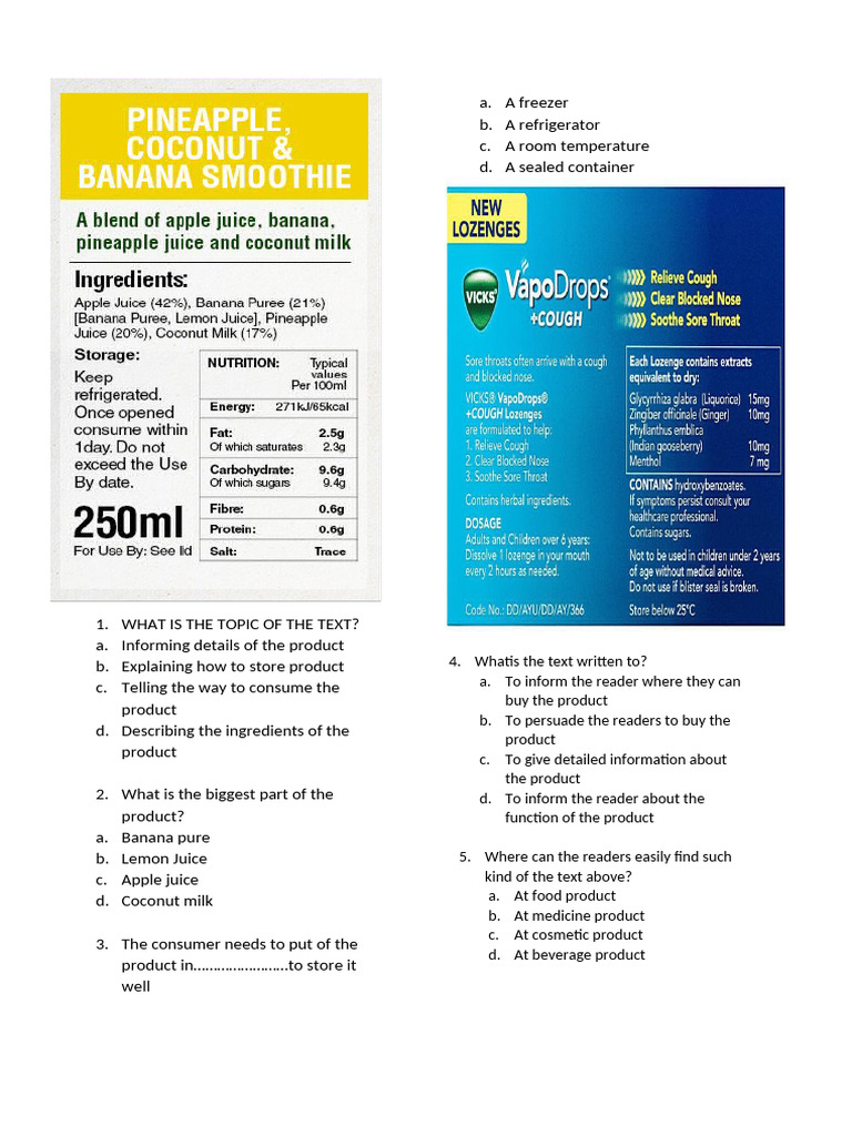 Latihan Soal Label | PDF