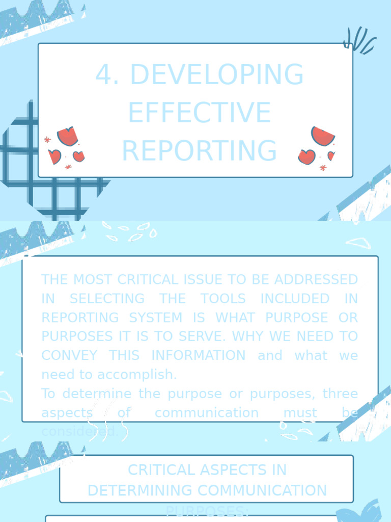 Developing Effective Reporting System | PDF