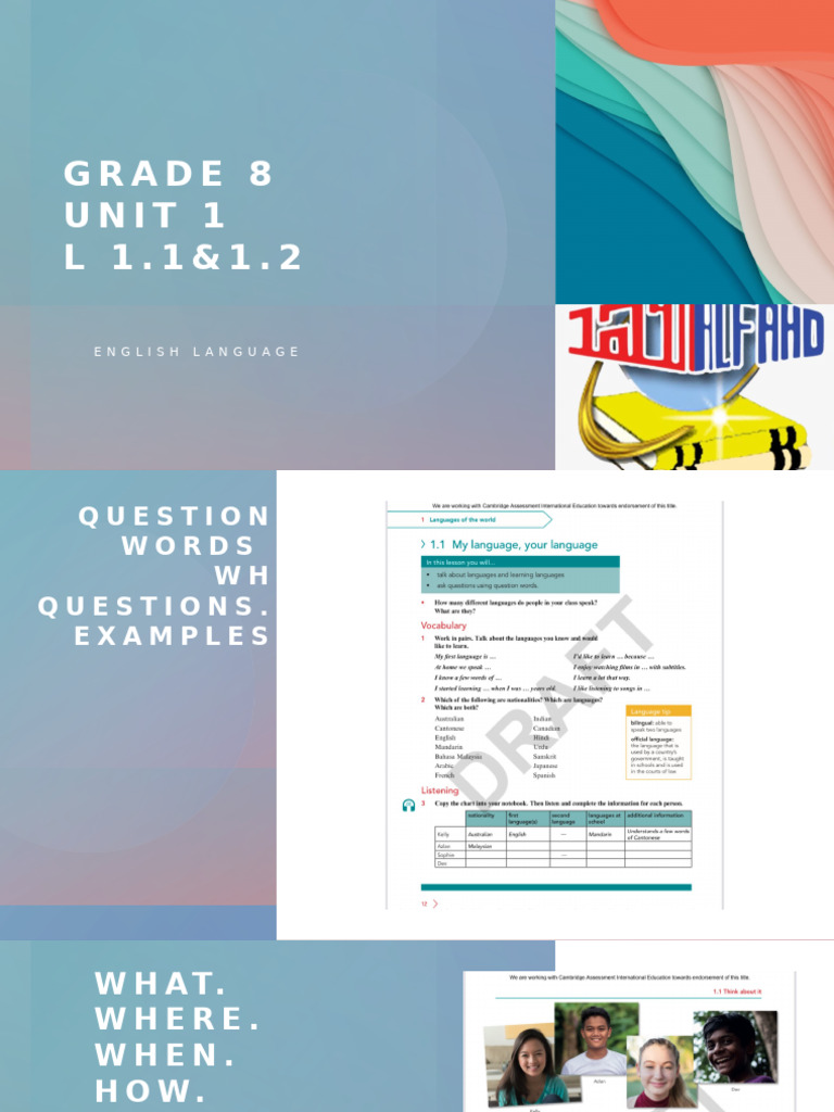 Grade 8 Lessons 1.1-1.2 | PDF