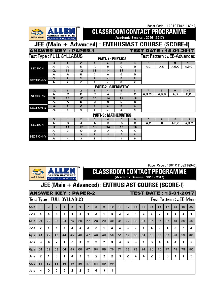 SOLUTION TEST-27 | PDF