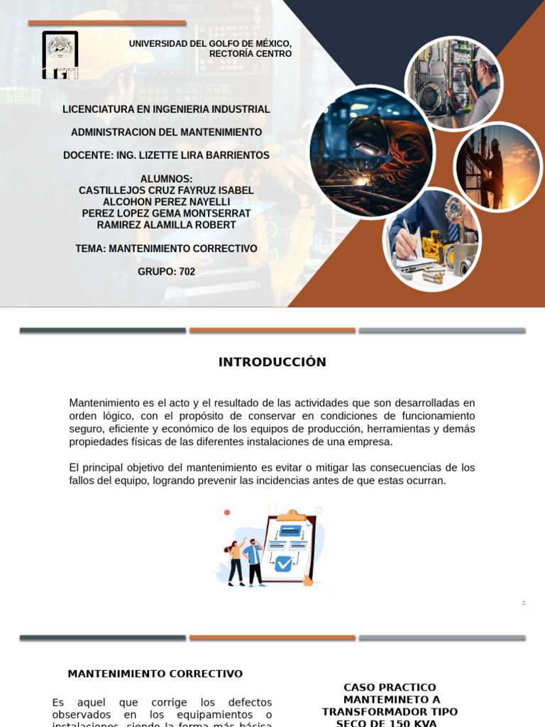 Expo Mant Correctivo | PDF