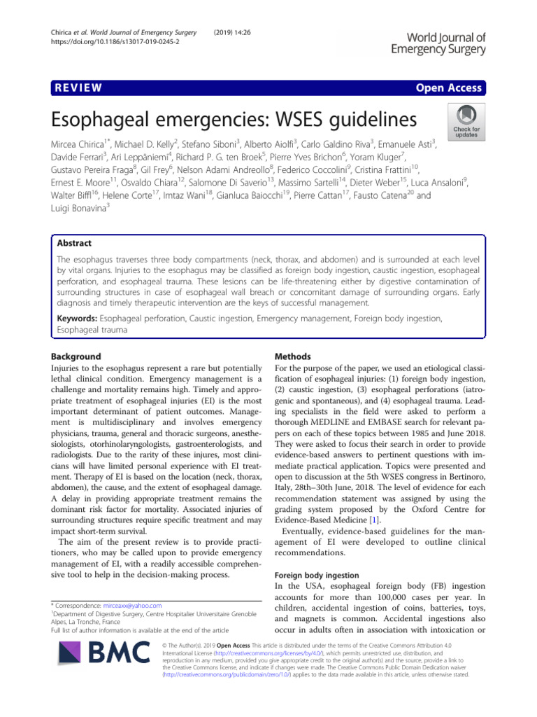 WSES Guidelines | PDF