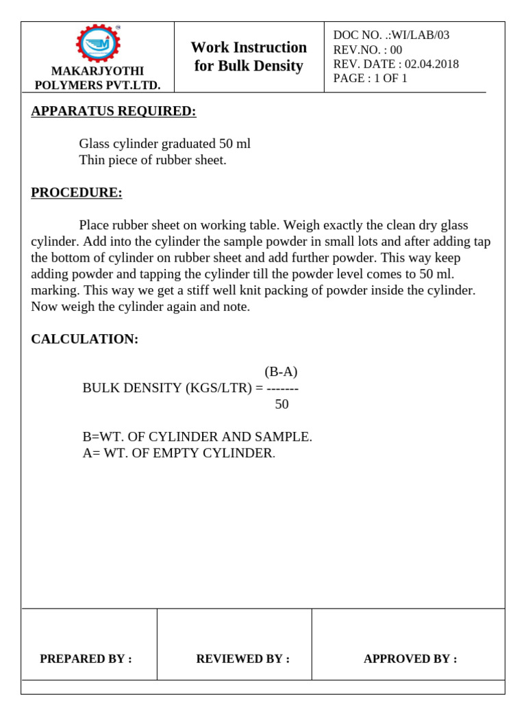 03 Bulk density | PDF