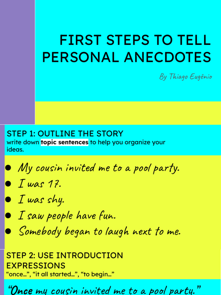Crafting Personal Anecdotes | PDF | Mystery, Thriller & Crime Fiction | Art