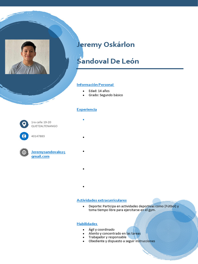 CV Jeremy Sandoval | PDF