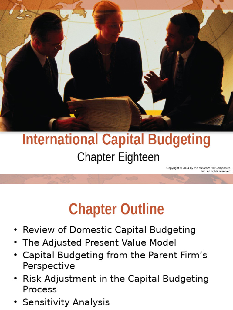 Eun7e CH 018 PPT. Capital Budget. Chapter 4 | PDF