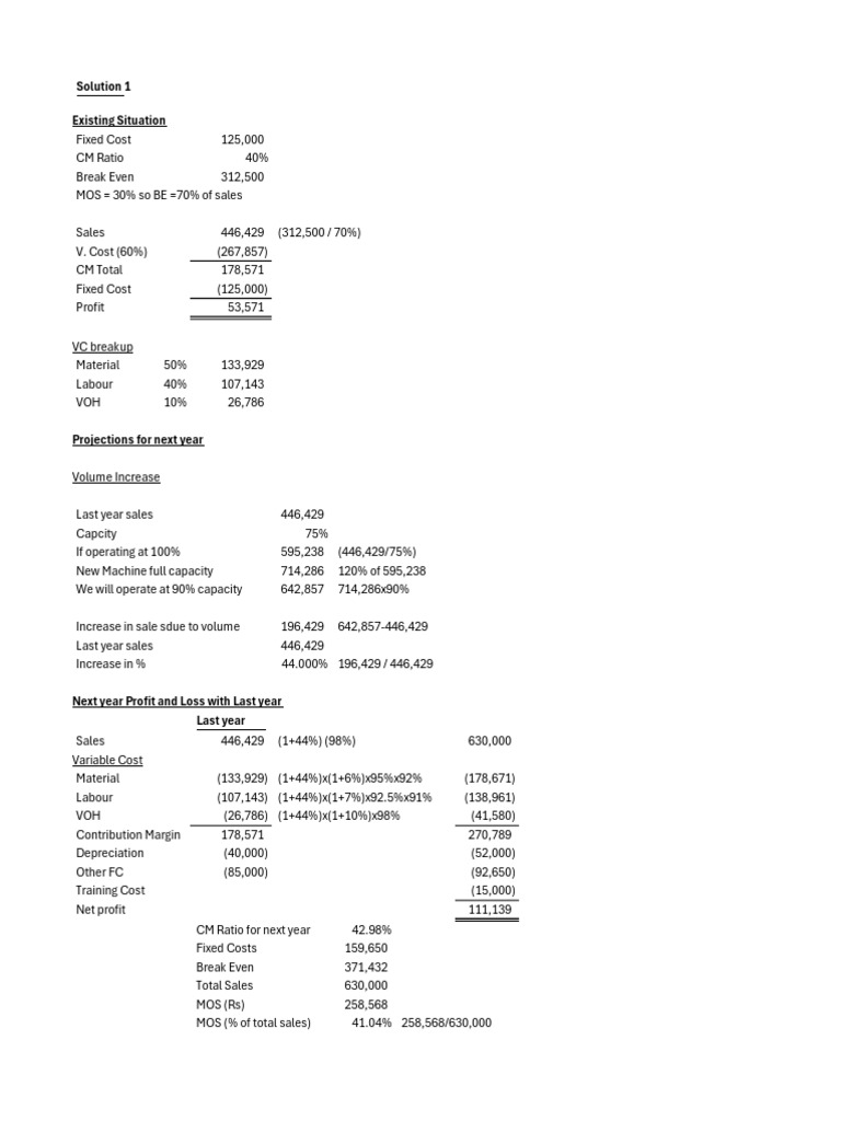 CMA Mock 3 Standard Solution | PDF