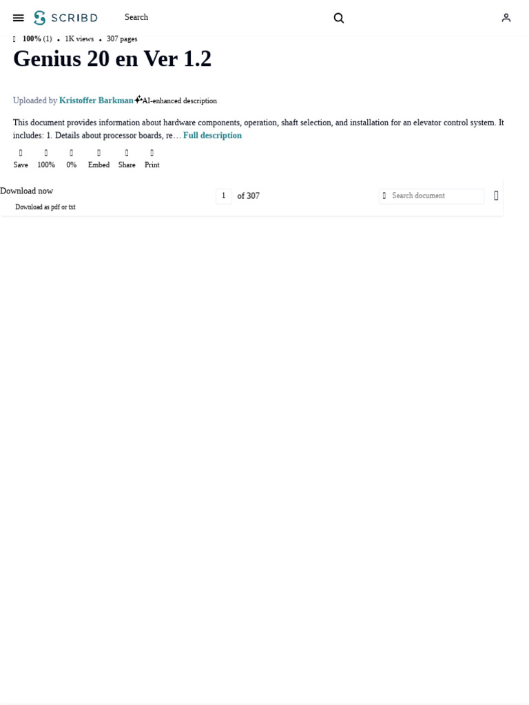 Genius 20 en Ver 1.2 - PDF - Elevator - Relay | PDF