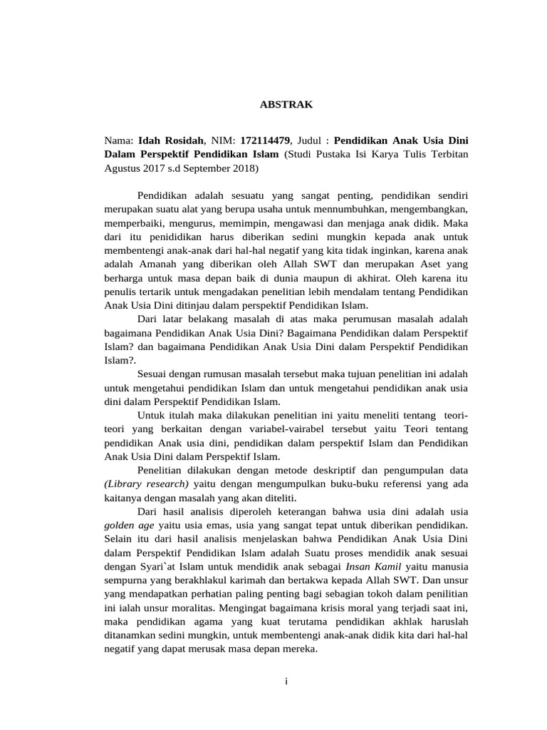 Abstrak Sampai Daftar Isi-1 | PDF
