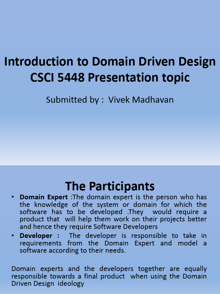 Domain Driven Design | PDF