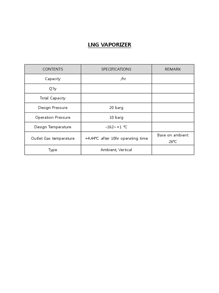 Vaporizer Datasheet | PDF