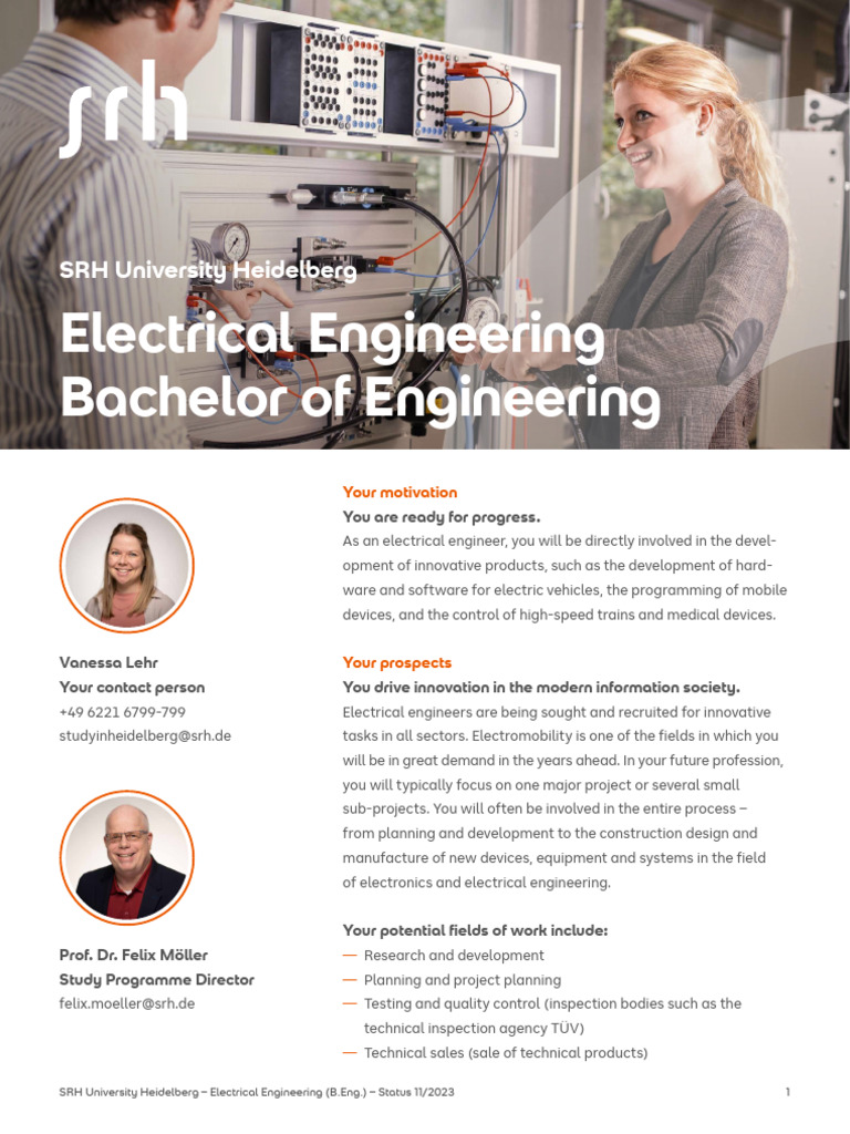 HD-B84 SRH HS HD Factsheet BEng Electrical Engineering en 2023 11 Web 300dpi | PDF