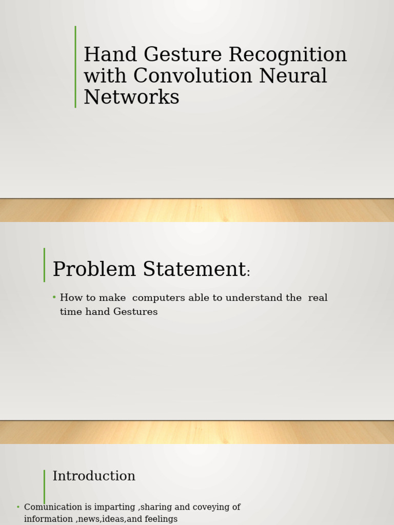 Hand Gesture Recognition With Convolution Neural Networks | PDF