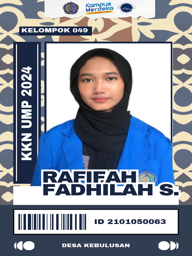 White and Blue Retro Simple Event Committee ID Card PDF | PDF