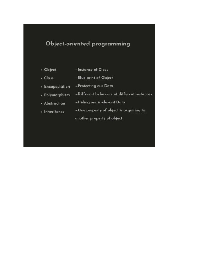 Real Life Example of OOP | PDF