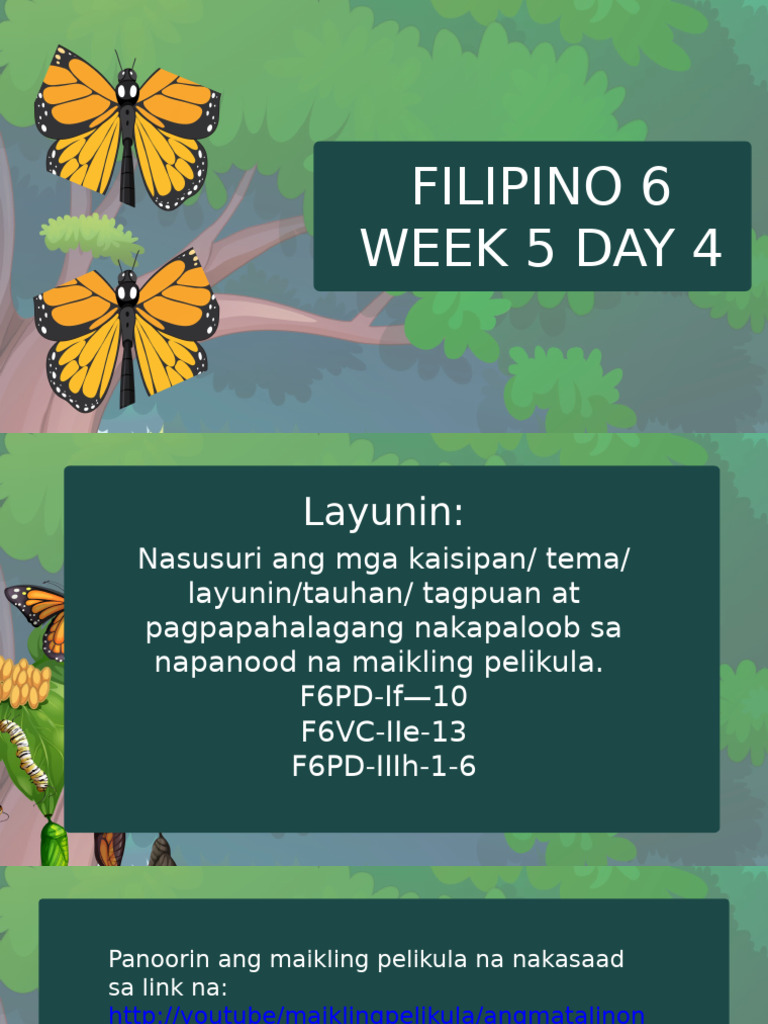 Filipino 6 Week 5 Day 4 | PDF