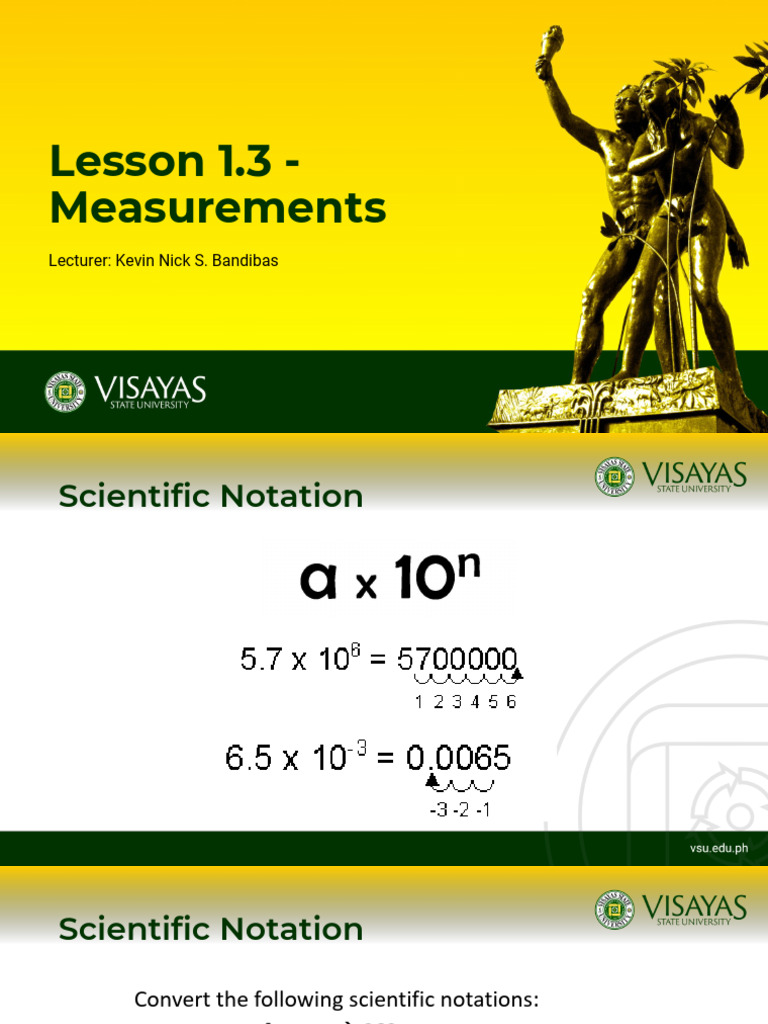 Lesson 1.3 - Measurements | PDF