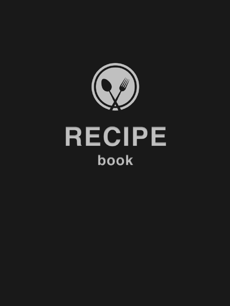 Recipe Book Pdf