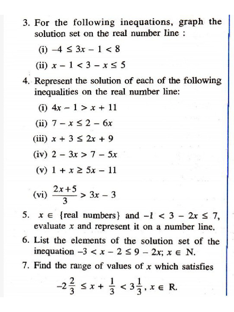 Linear Inequations | PDF