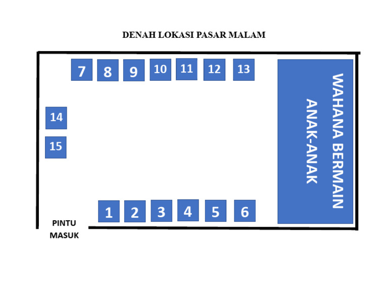 Denah Lokasi Pasar Malam | PDF