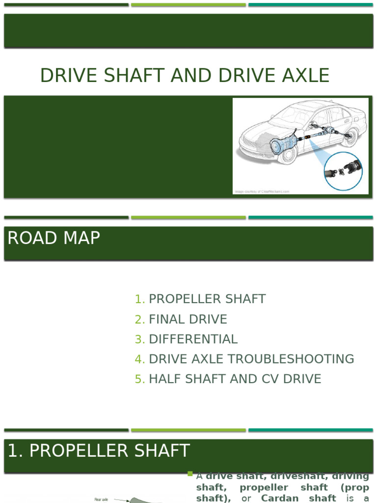 Drive Shaft and Drive Axle2 | PDF