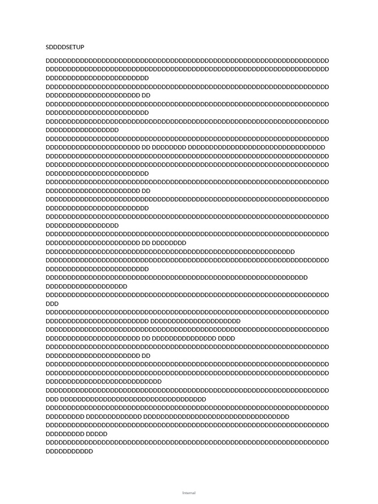 Internal Document Overview | PDF | Technology & Engineering | Computers