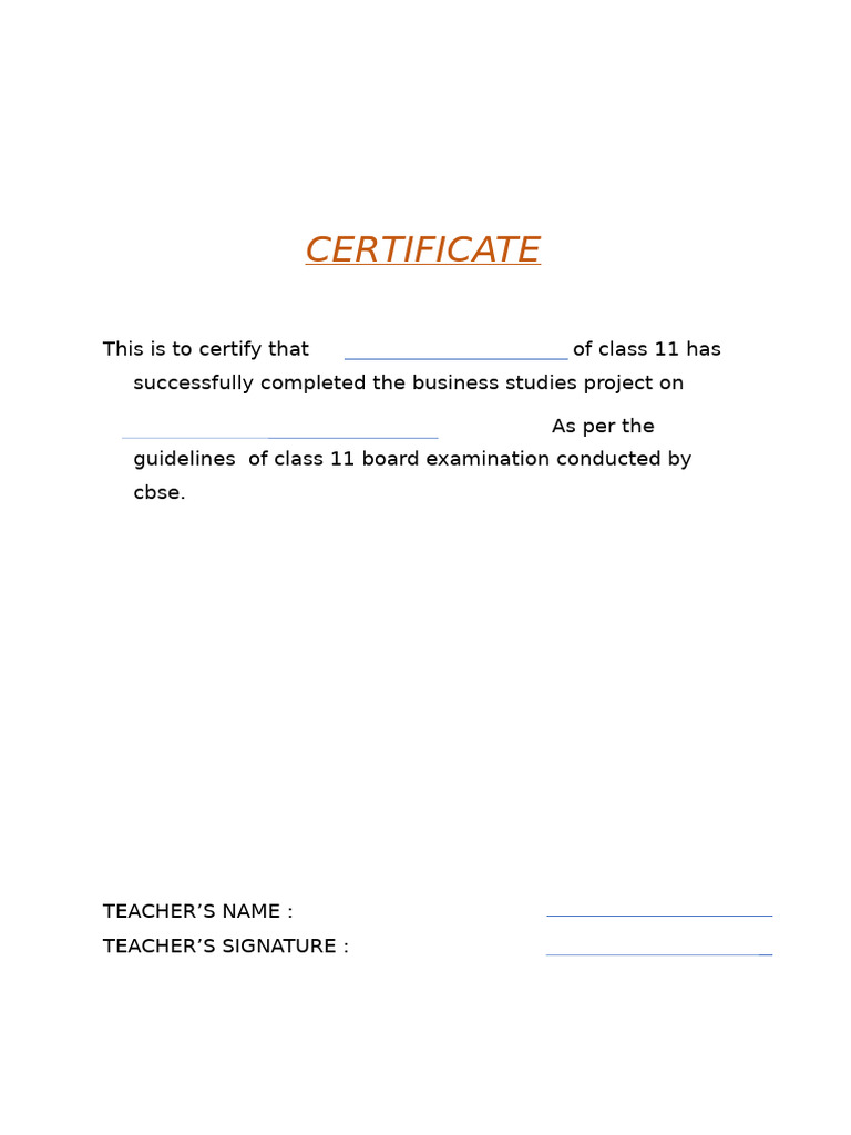 Certificate BST 2 | PDF