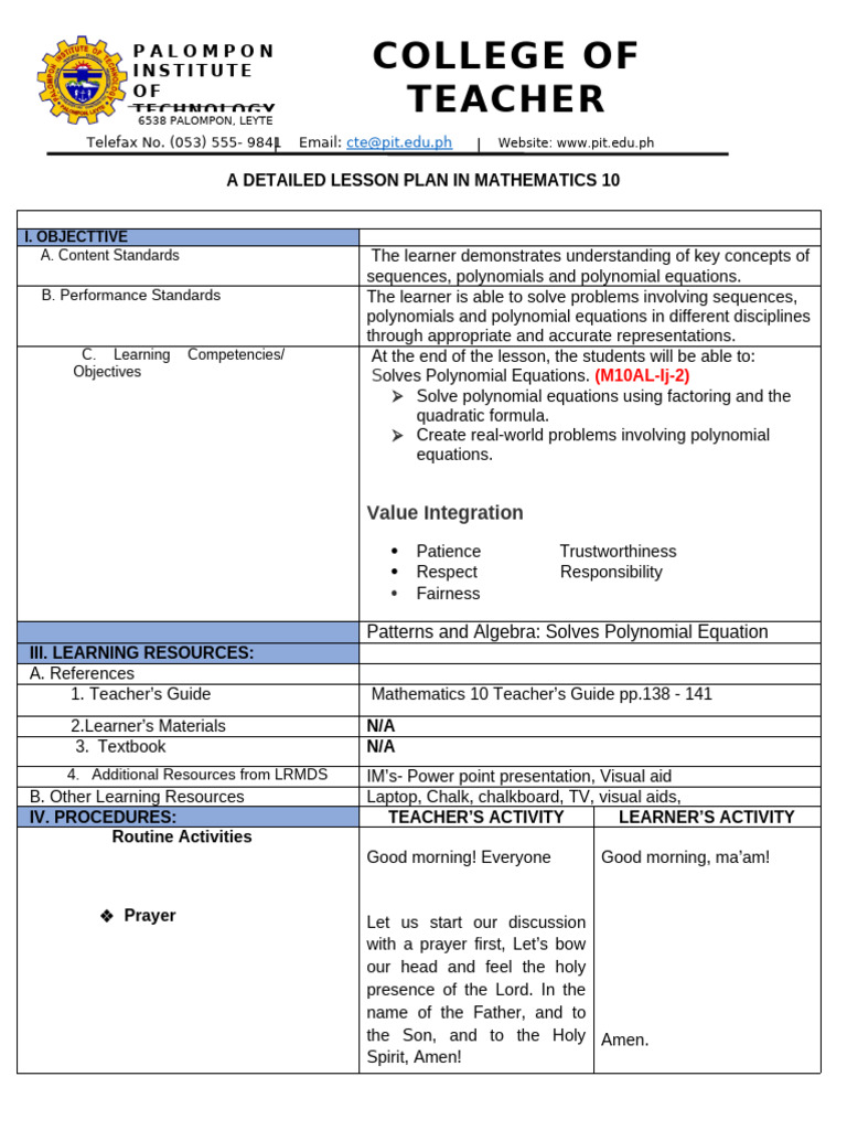 LESSON-PLAN_1_1 | PDF