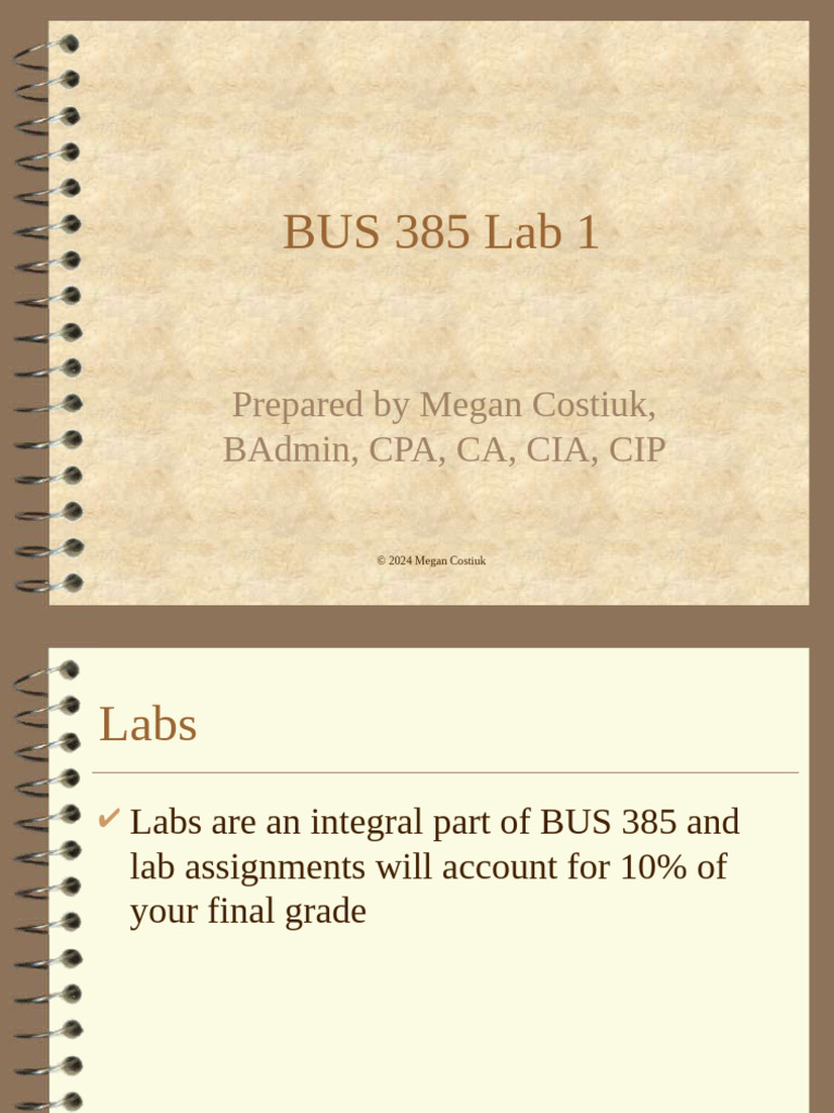 385 Lab 1 PowerPoint | PDF