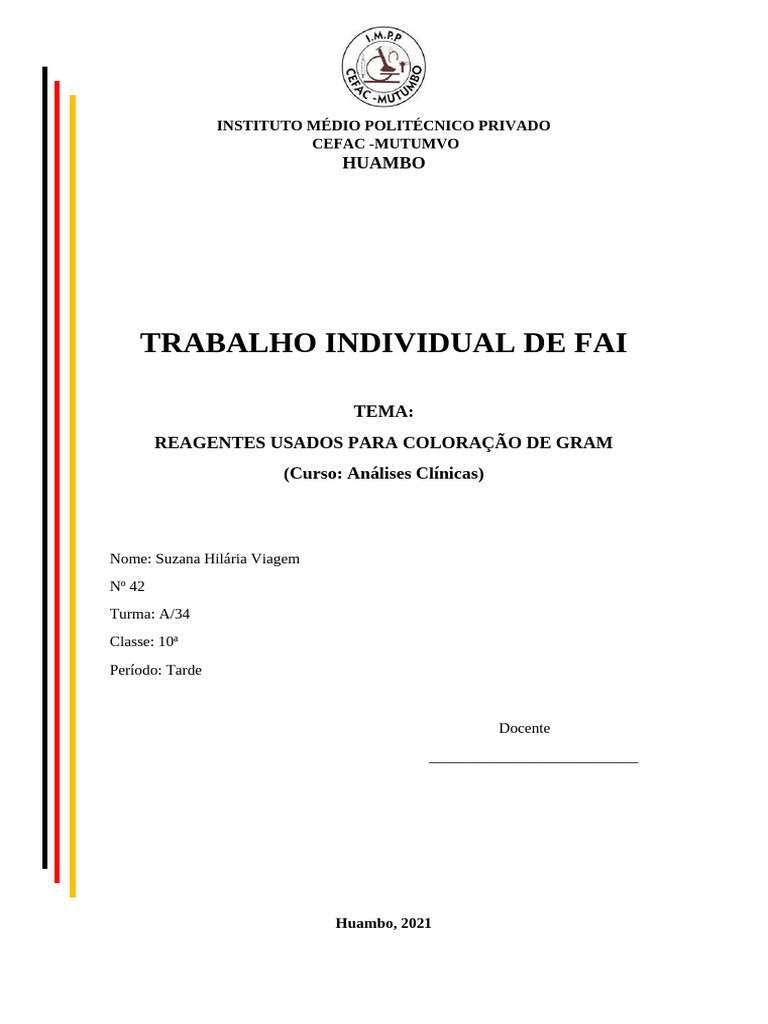 Trabalho de Fai | PDF