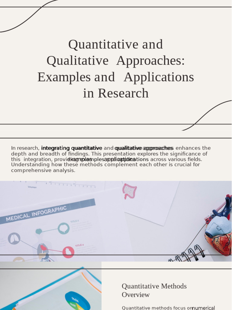 Slidesgo Integrating Quantitative and Qualitative Approaches Examples and Applications in ...