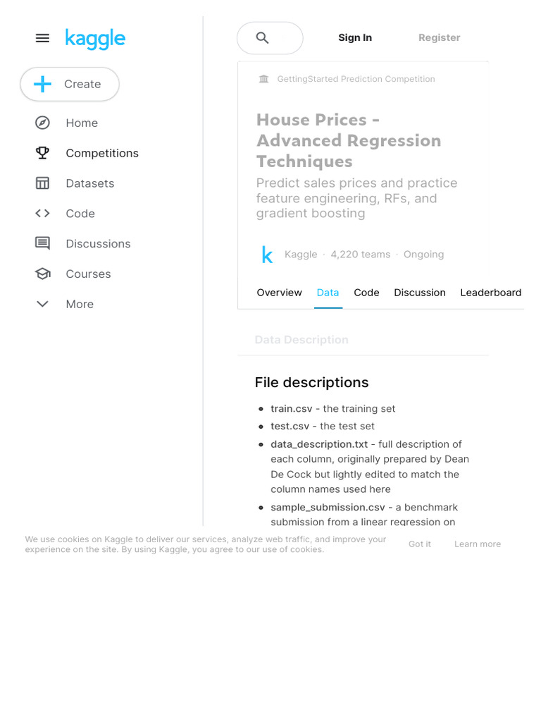 Predicting House Prices - Kaggle | PDF