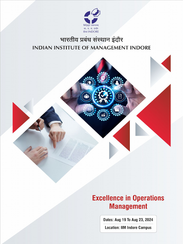 Brochure-Excellence in Operations Management | PDF