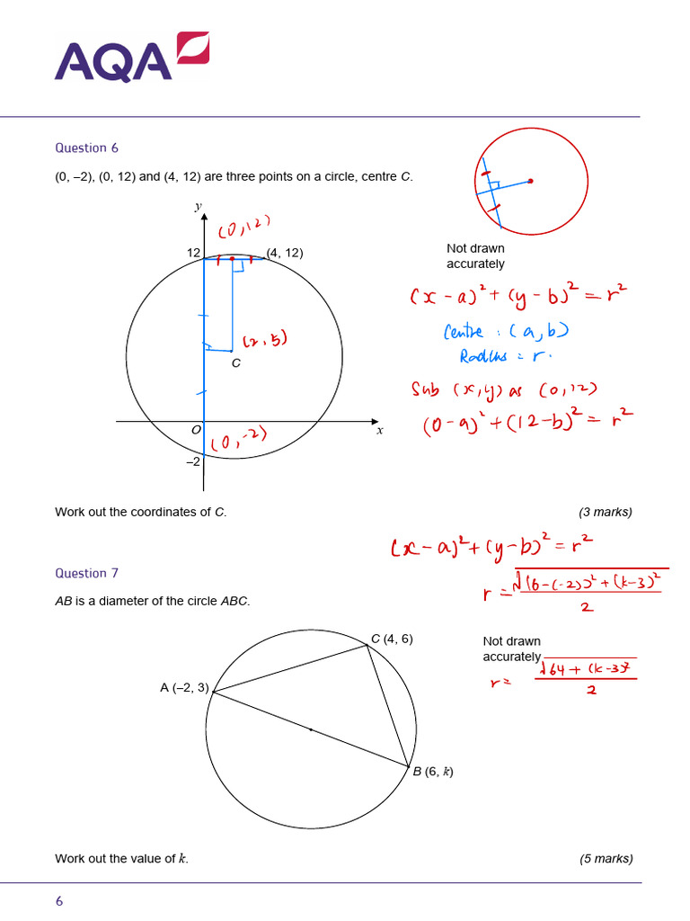 Chord Perpendicular Radius | PDF