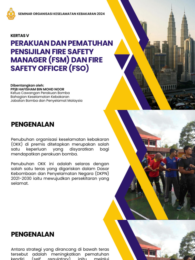 Pematuhan OKK dan Perakuan Bomba 2024 | PDF