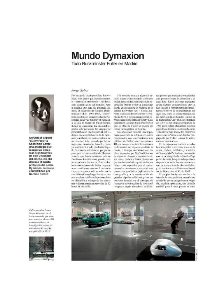 Coche Dymaxion: Innovación de Fuller | PDF | Direccion | Transmisión ...