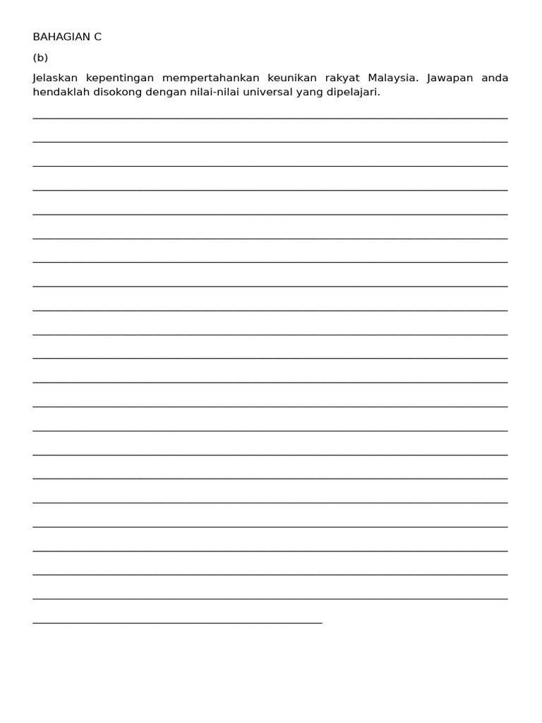 Latihan Ulangkaji Moral t5 Percubaan 2 | PDF