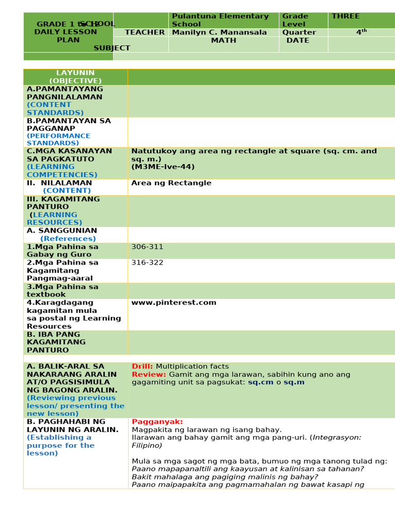 Q4 Math 3 Cot 2 | PDF