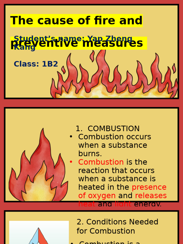 The Cause of Fire and Preventive Measures | PDF