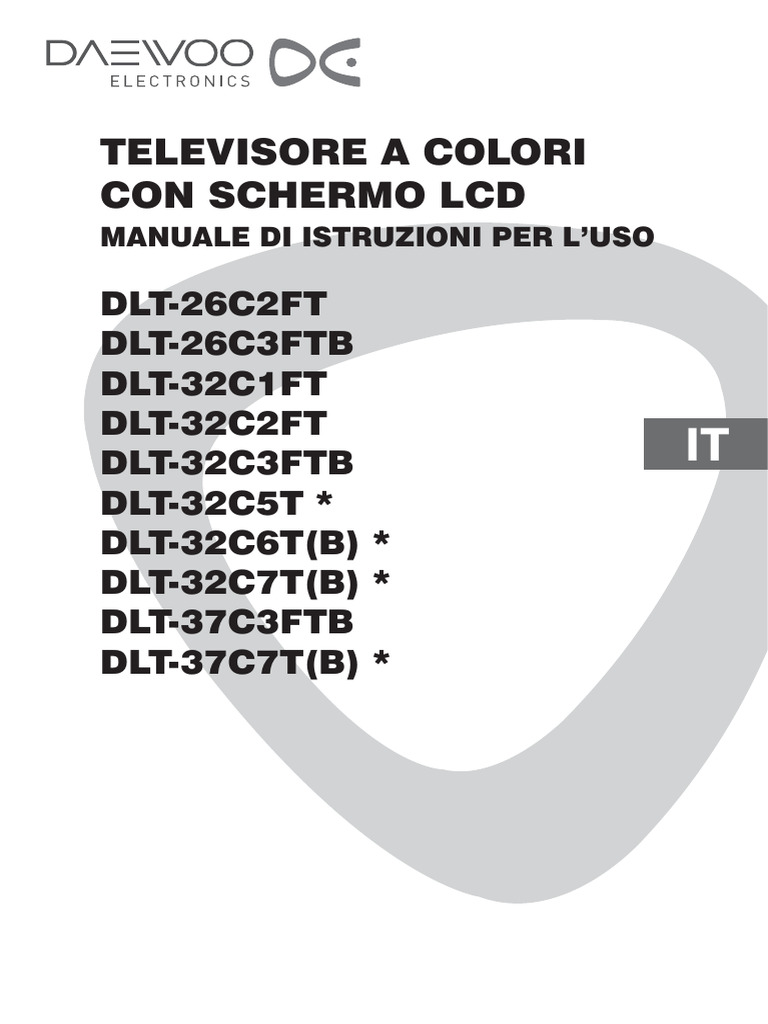 Manuale - Daewoo.Lcd | PDF