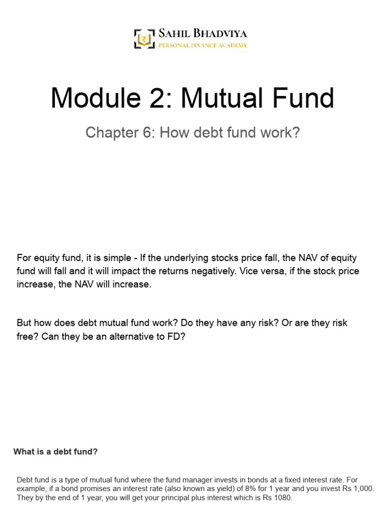 Mutualfund Course | PDF