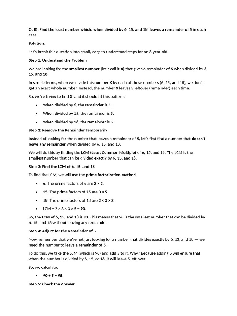 LCM HCF 1 | PDF | Discrete Mathematics | Teaching Methods & Materials