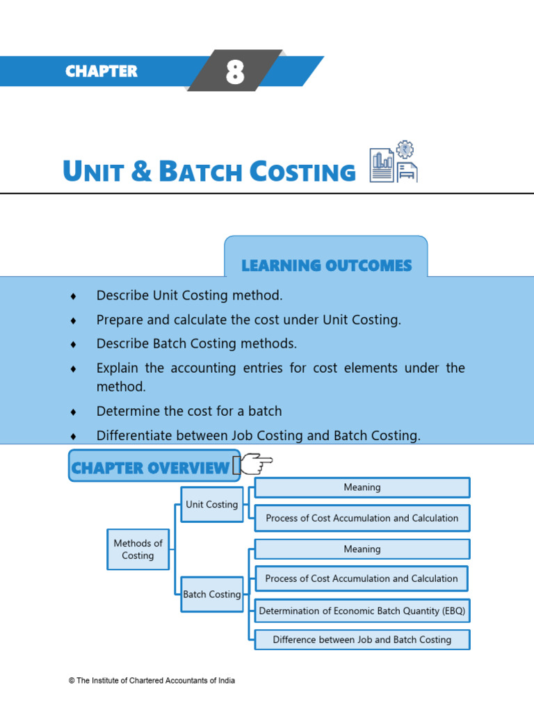 Unit Batch Costing Pdf