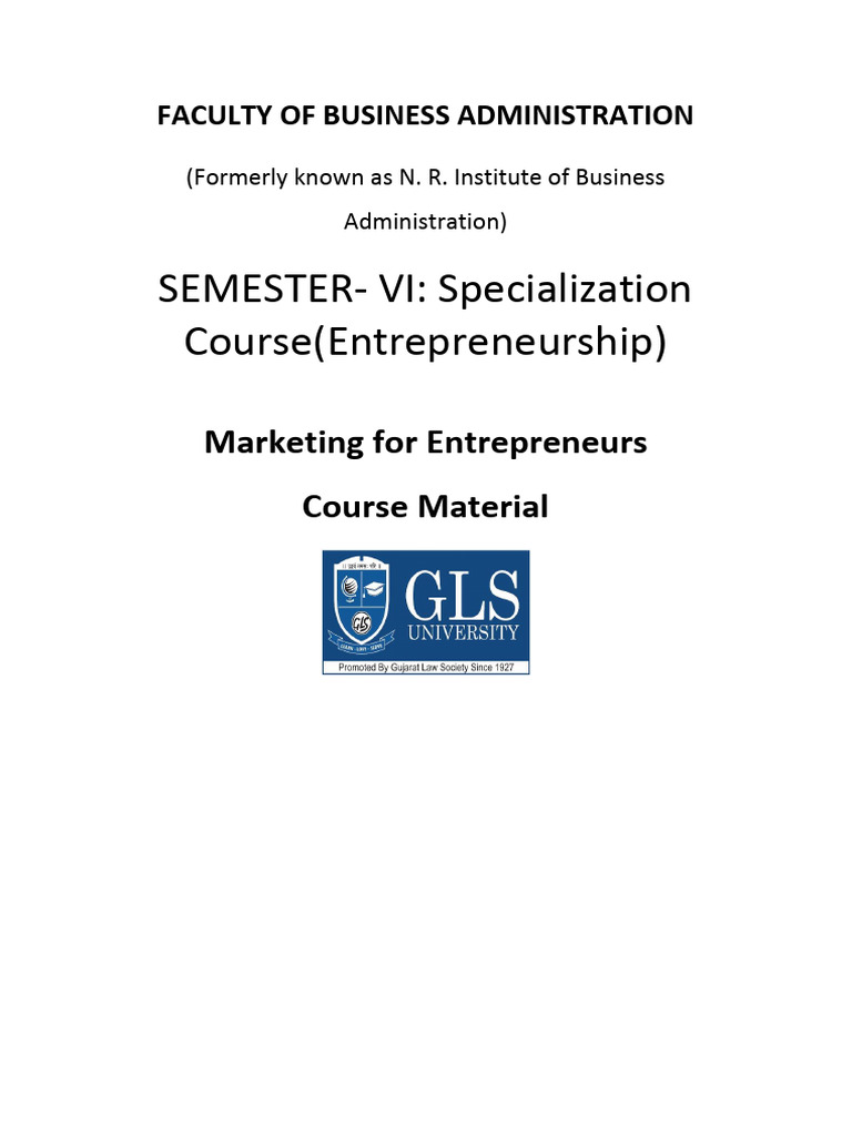 Marketing Strategies for Entrepreneurs | PDF | Entrepreneurship | Business